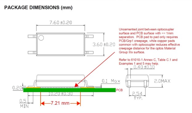 Practical Engineering: Creepage Distance of an Optocoupler - In ...
